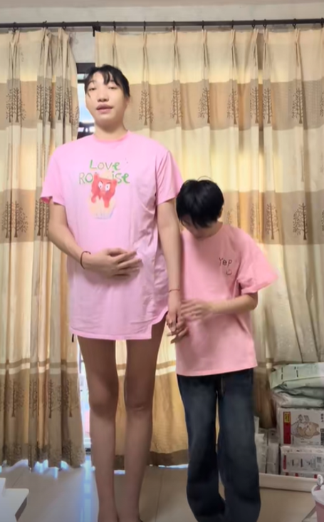 愛上168公分男友！220cm女巨人「開心宣布懷孕」 1亮點被質疑造假「小倆口正面回應了」